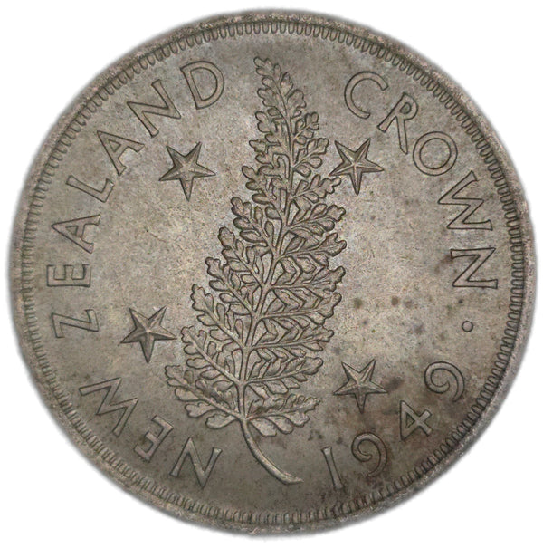 Royal Mint 1949 New Zealand Crown Silver Coin – The Half Crown