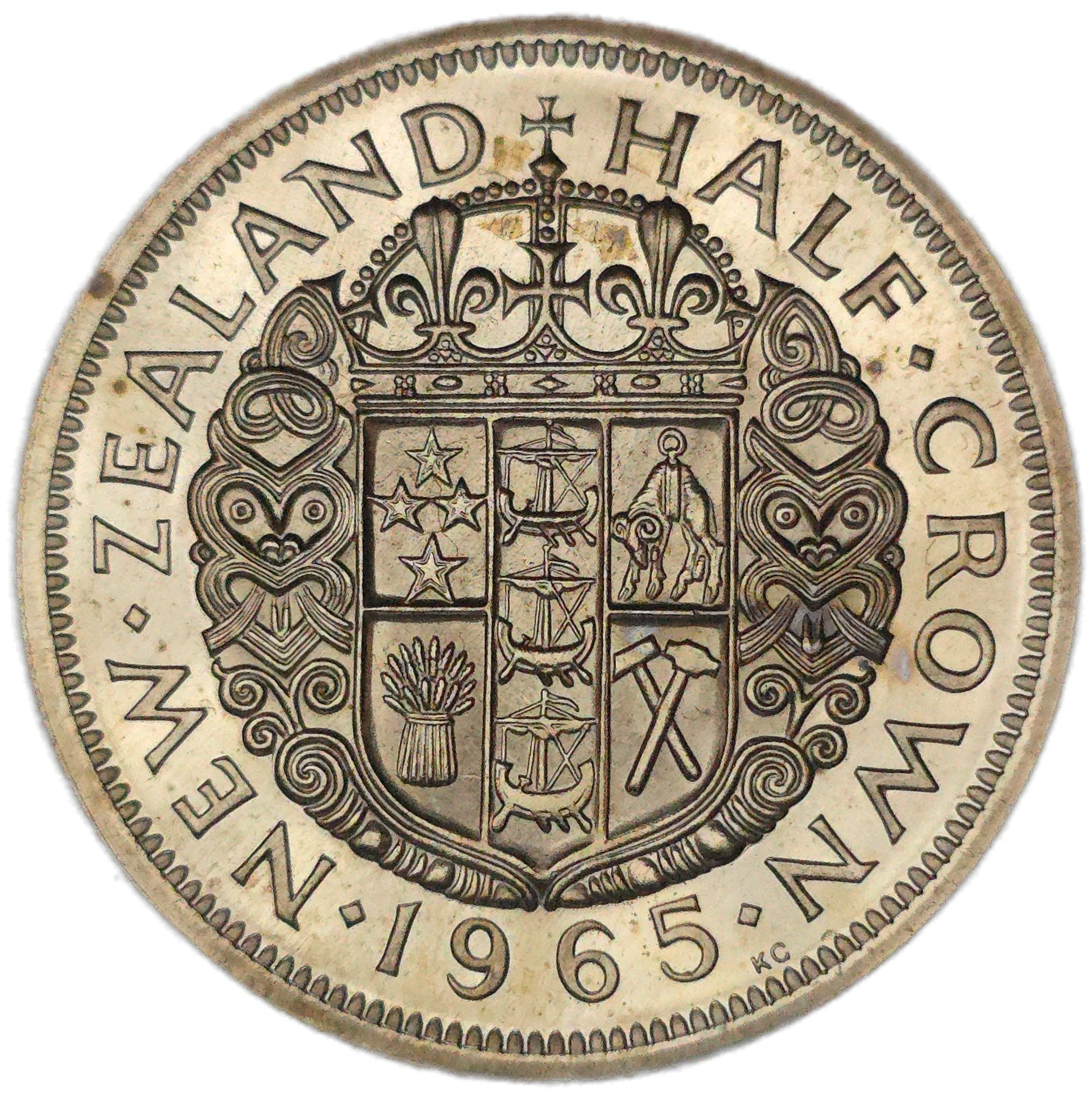 1965 New Zealand Half Crown Proof Coin for Collectors – The Half Crown