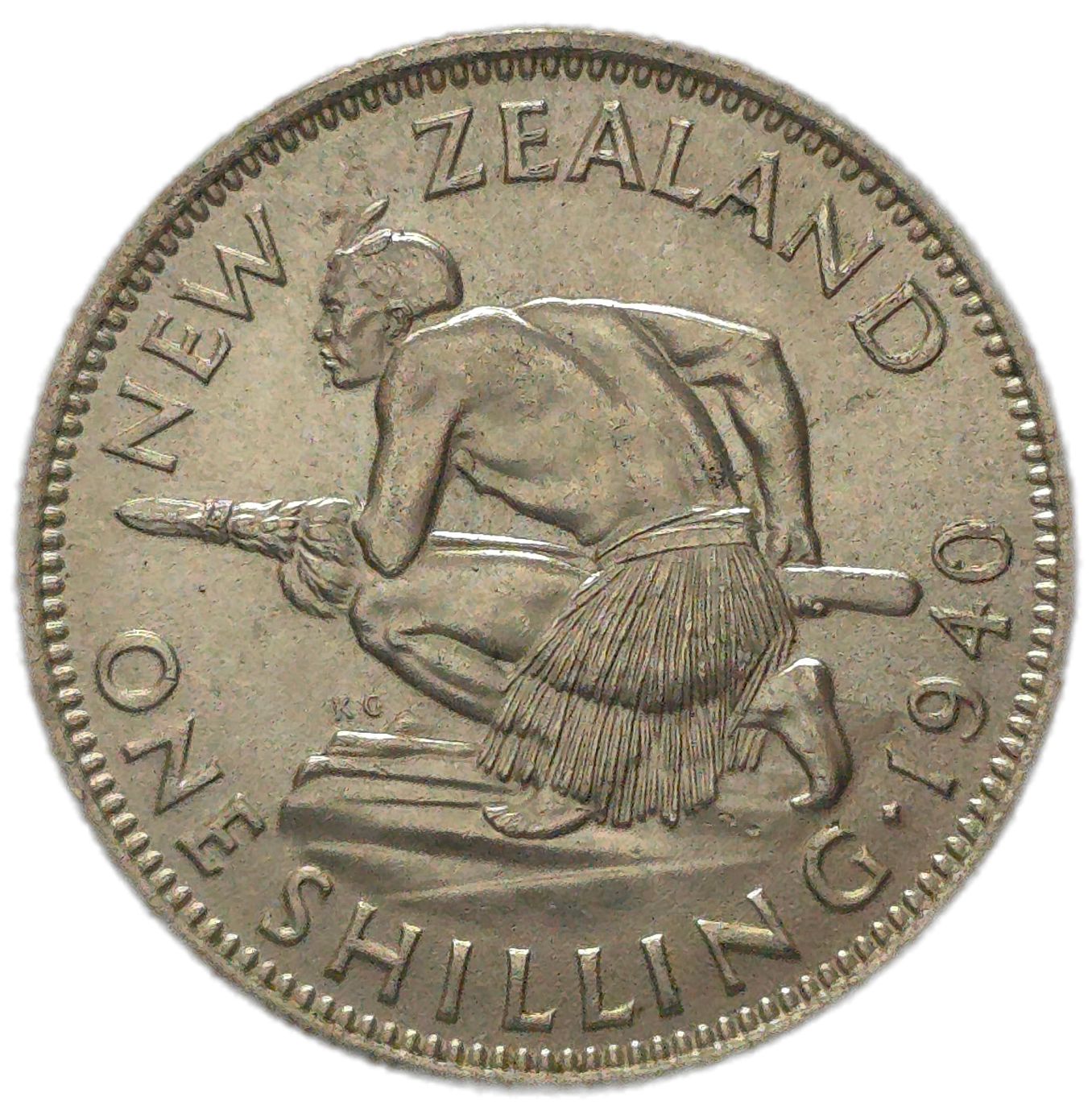 New Zealand 1940 Shilling GEF Silver Coin – The Half Crown